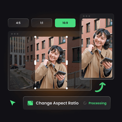 Change Video Aspect Ratio - Smart AI Reframing - OpusClip